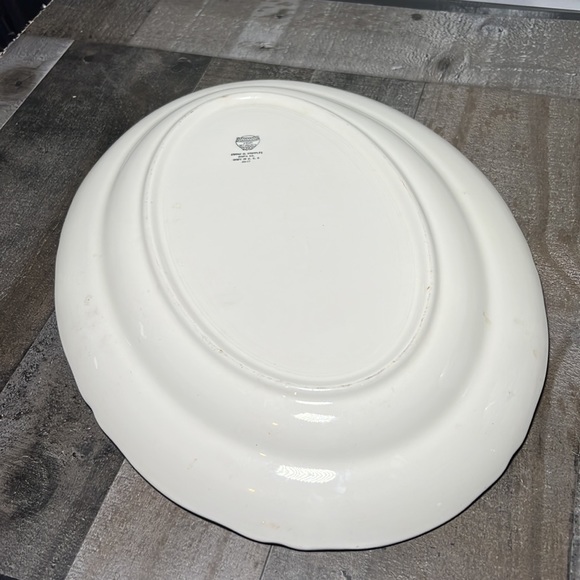 Edwin M. Knowles | Dining | Vtg Edwin M Knowles China Oval Platter Gold ...
